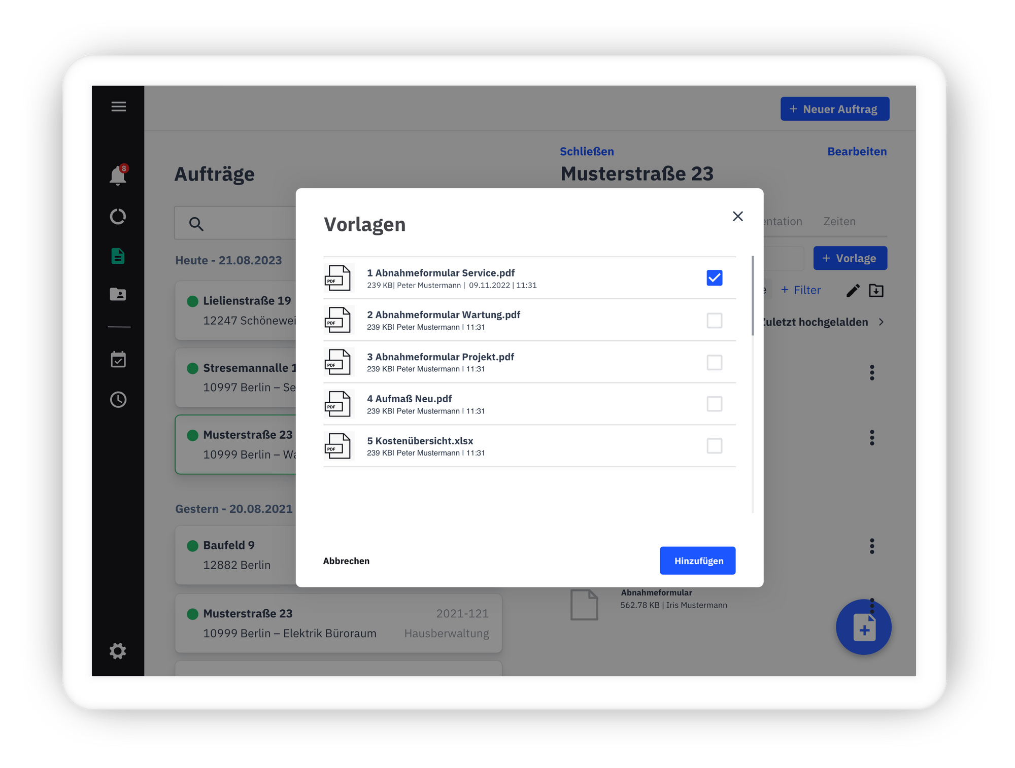 Digitale Formulare und Unterschriften